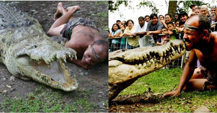 A wonderful friendship between a human and a crocodile: they have ...