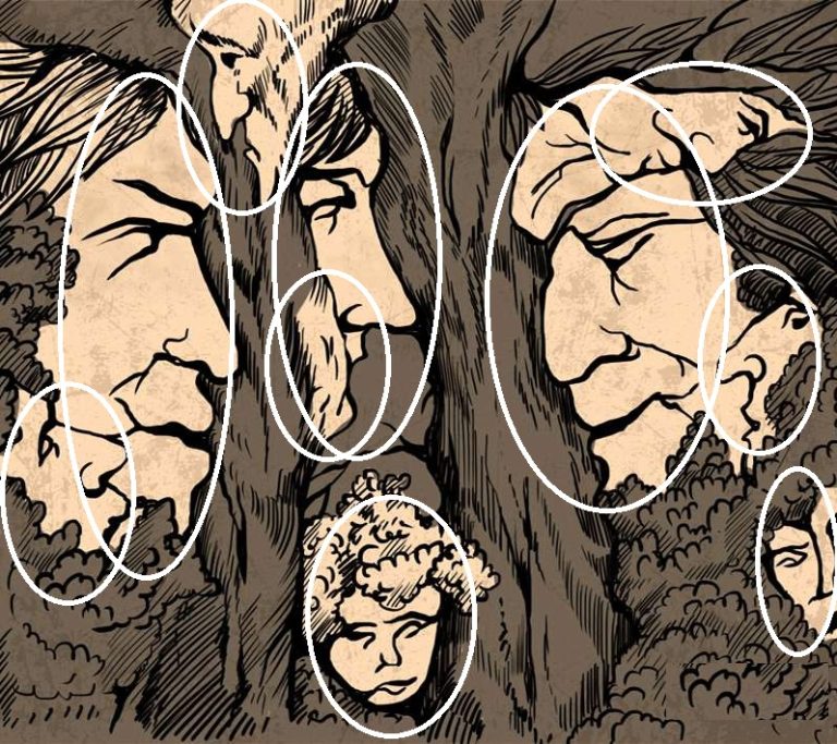 Optical Illusion Challenge: How Many Faces Can You Spot? - Cute-Smile.com