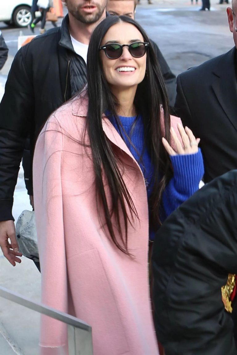 Demi Moore turns Paris couture into her runway with a Cruella-coded ...